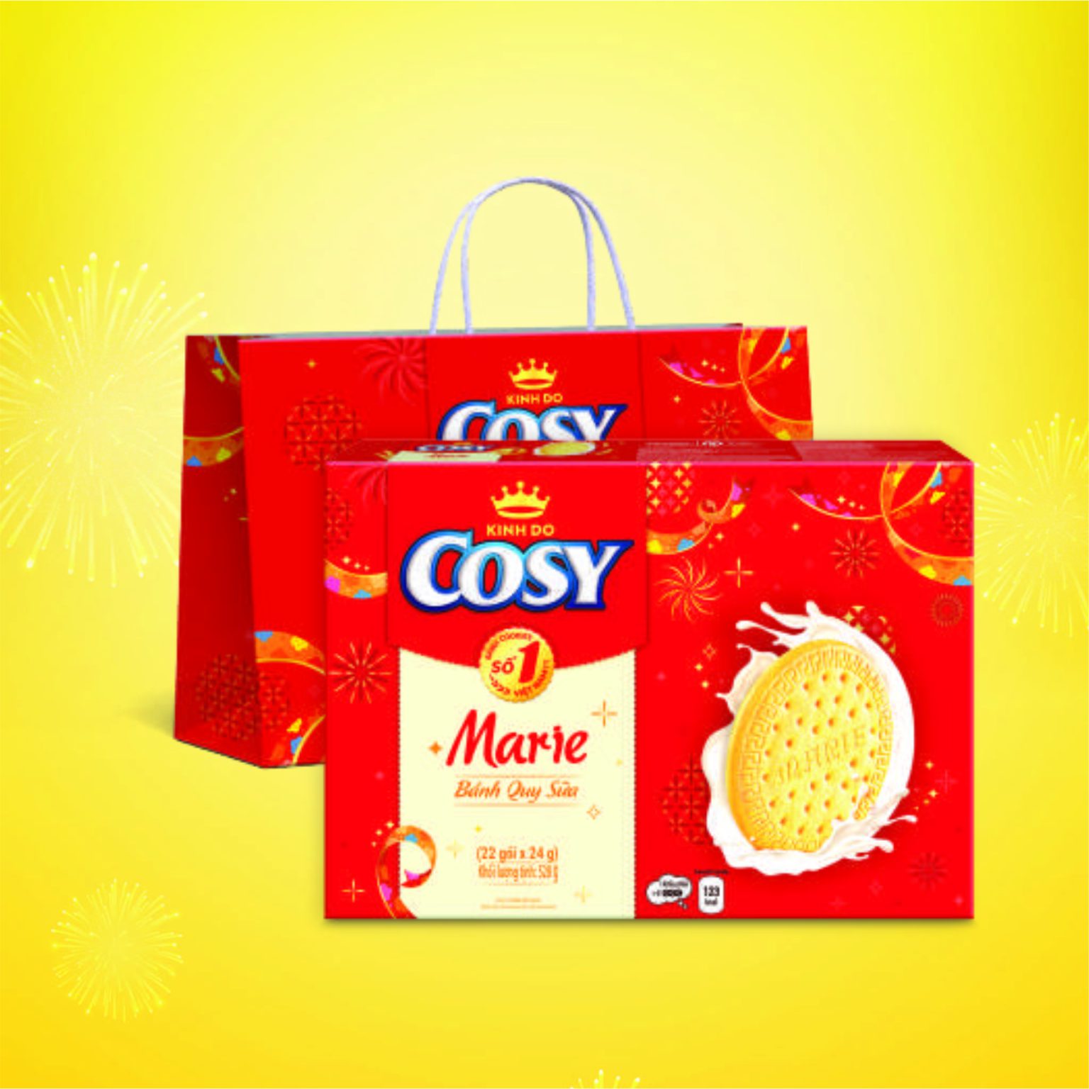 Bánh Cosy - Bánh Quy Cosy Kinh Đô 2024 Hộp Giấy - Hộp Thiếc